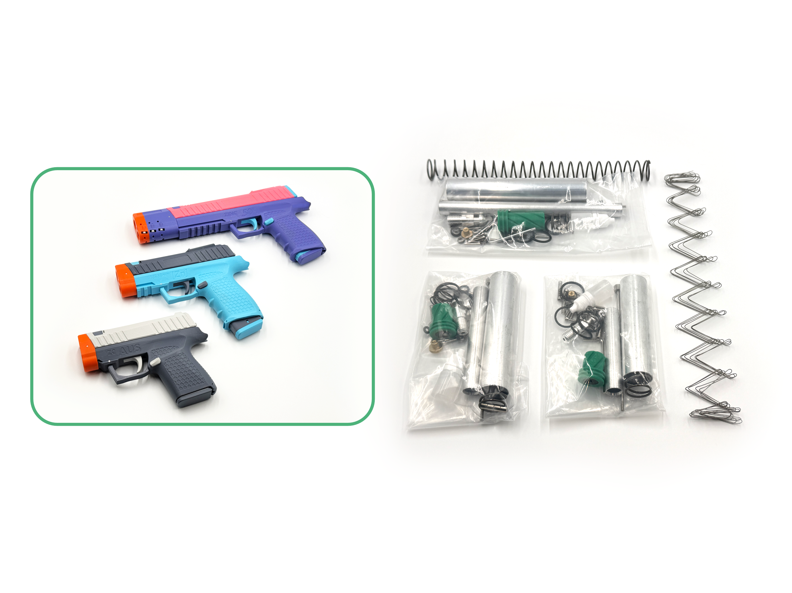 3 Blaster Hardware Kit Bundle - Zc Aus, Znc Aus, Zinc .50 – BM Print ...