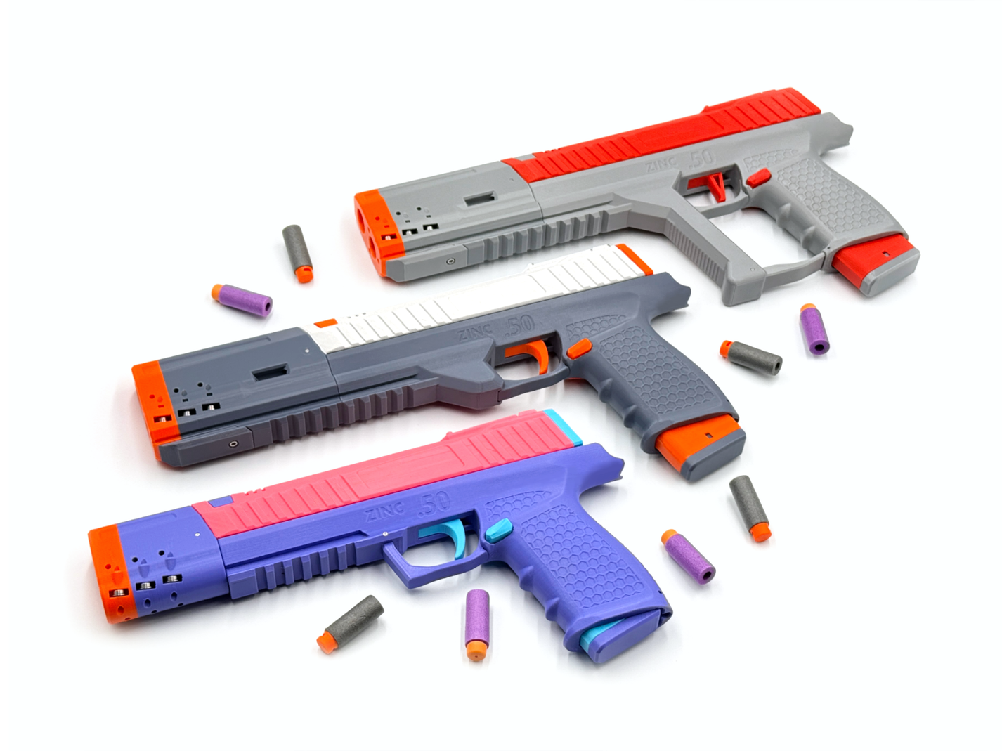 Zinc .50 Completed Dart Blaster – BM Print Shop - Custom Nerf Shop